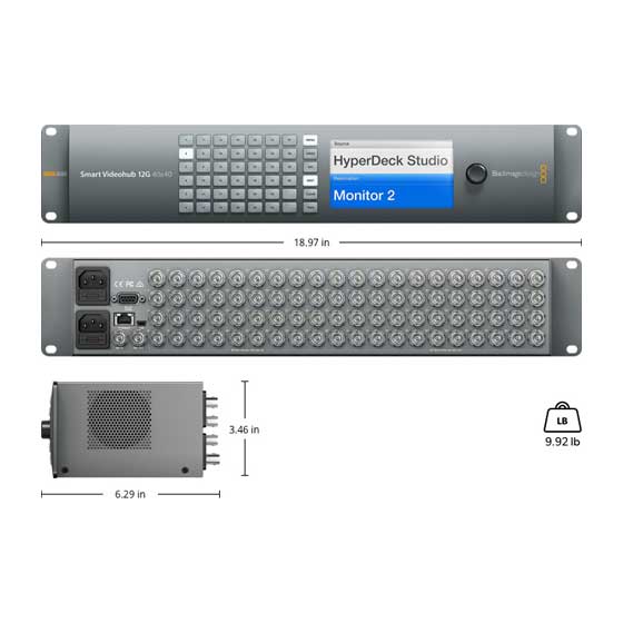 Blackmagic Smart Videohub 12G 40x40 | Store CYN